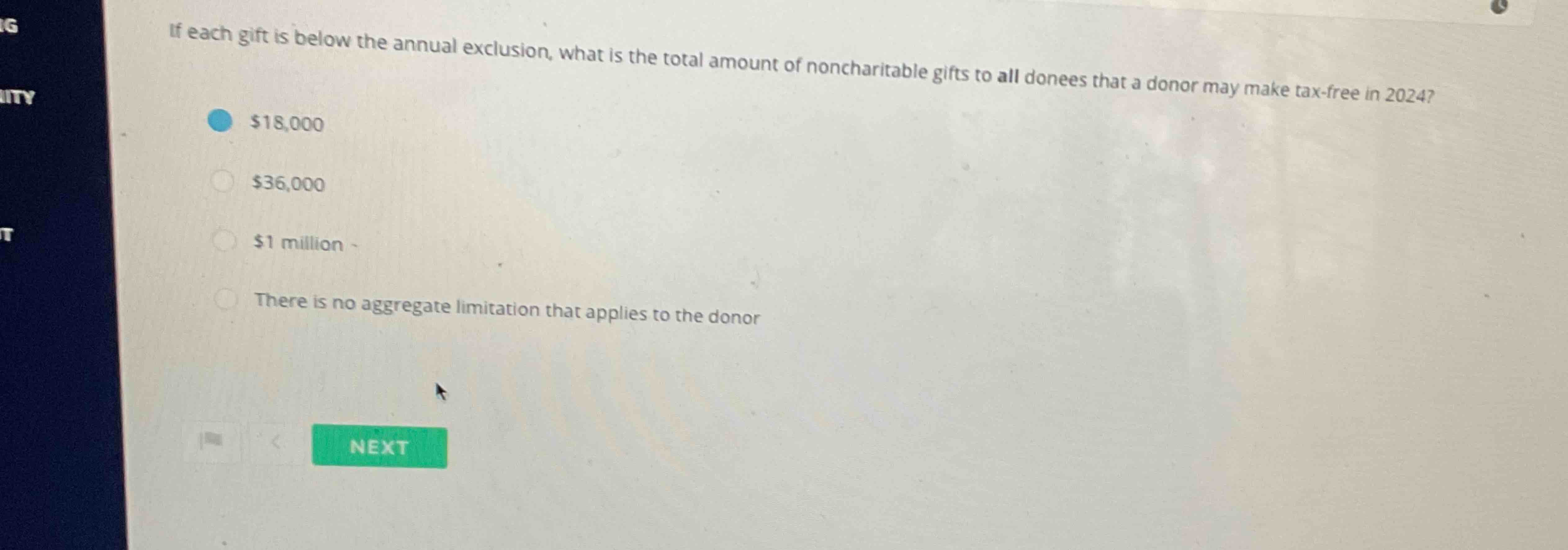Solved If each gift is below the annual exclusion, what is | Chegg.com