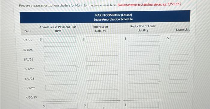 Solved The following facts pertain to a non-cancelable lease | Chegg.com