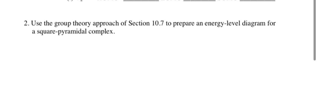 Solved Use the group theory approach of Section 10.7 ﻿to | Chegg.com
