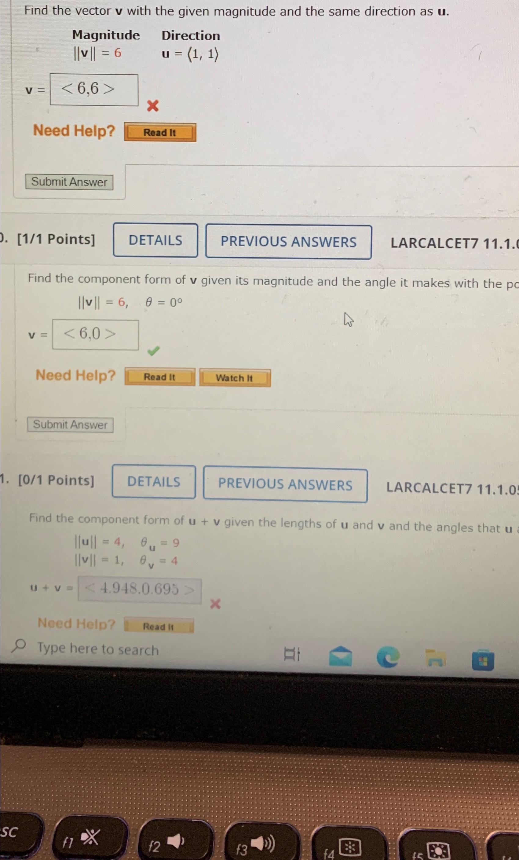 Solved Find the vector v with the given magnitude and the | Chegg.com
