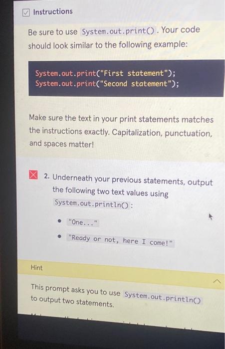Solved Get U 18 Learn D Hide And Seekjava Print 