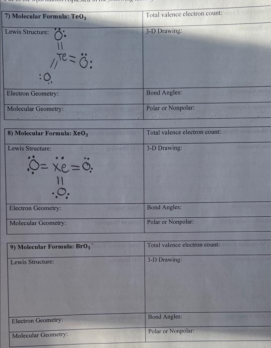 Solved \begin{tabular}{|l|l|} \hline 7) Molecular Formula: | Chegg.com