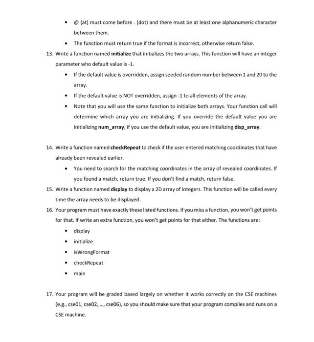 Solved PROGRAM REQUIREMENTS 1. Declare two global integer | Chegg.com