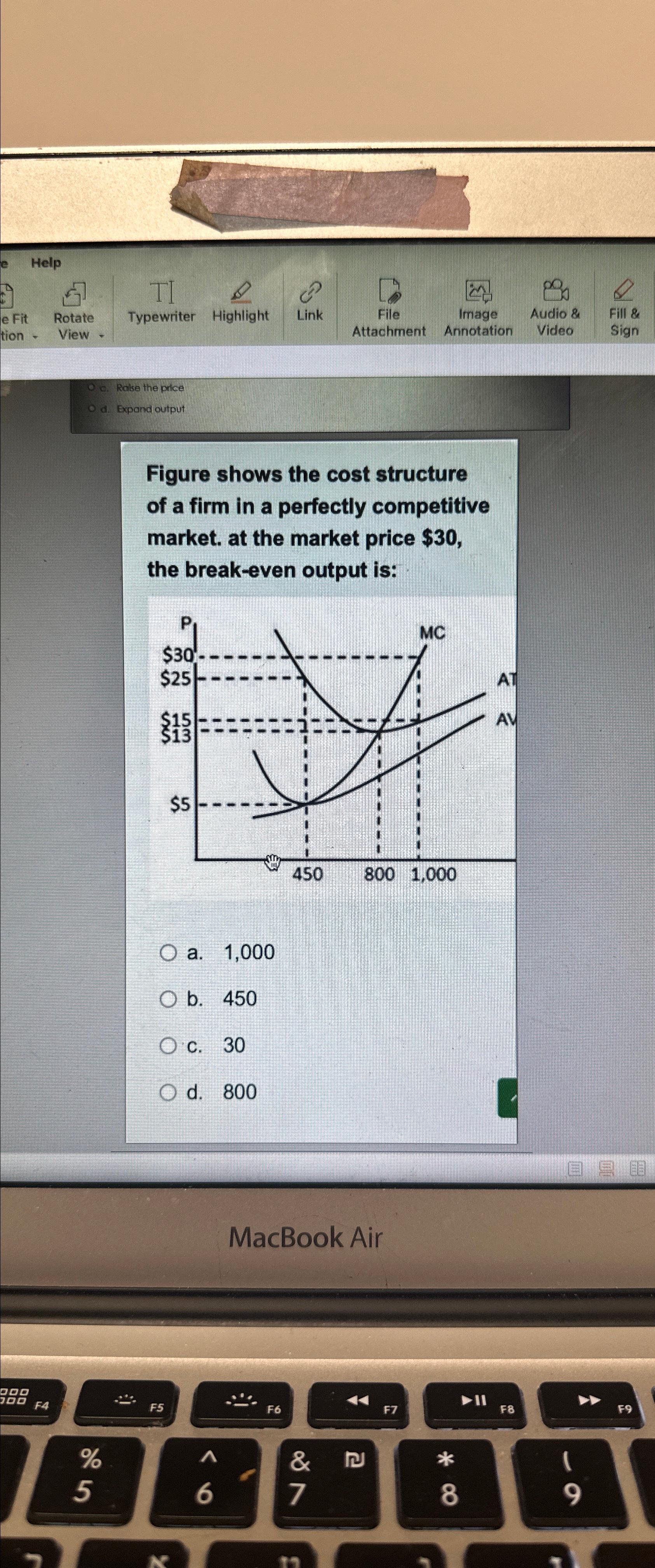 Solved Figure shows the cost structure of a firm in a | Chegg.com