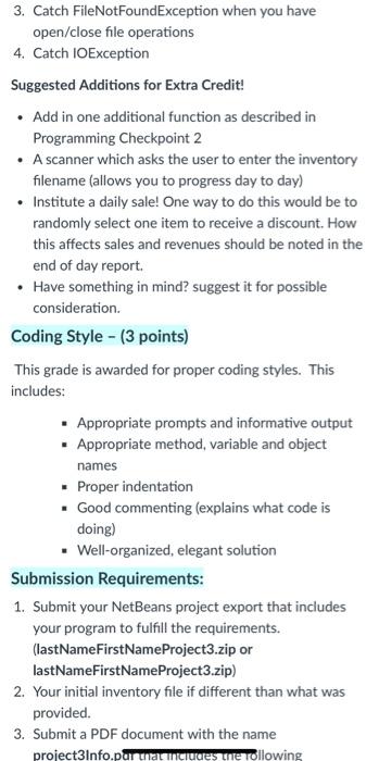 Solved ITSC 1213 - Project 3 - Bookstore Management System | Chegg.com