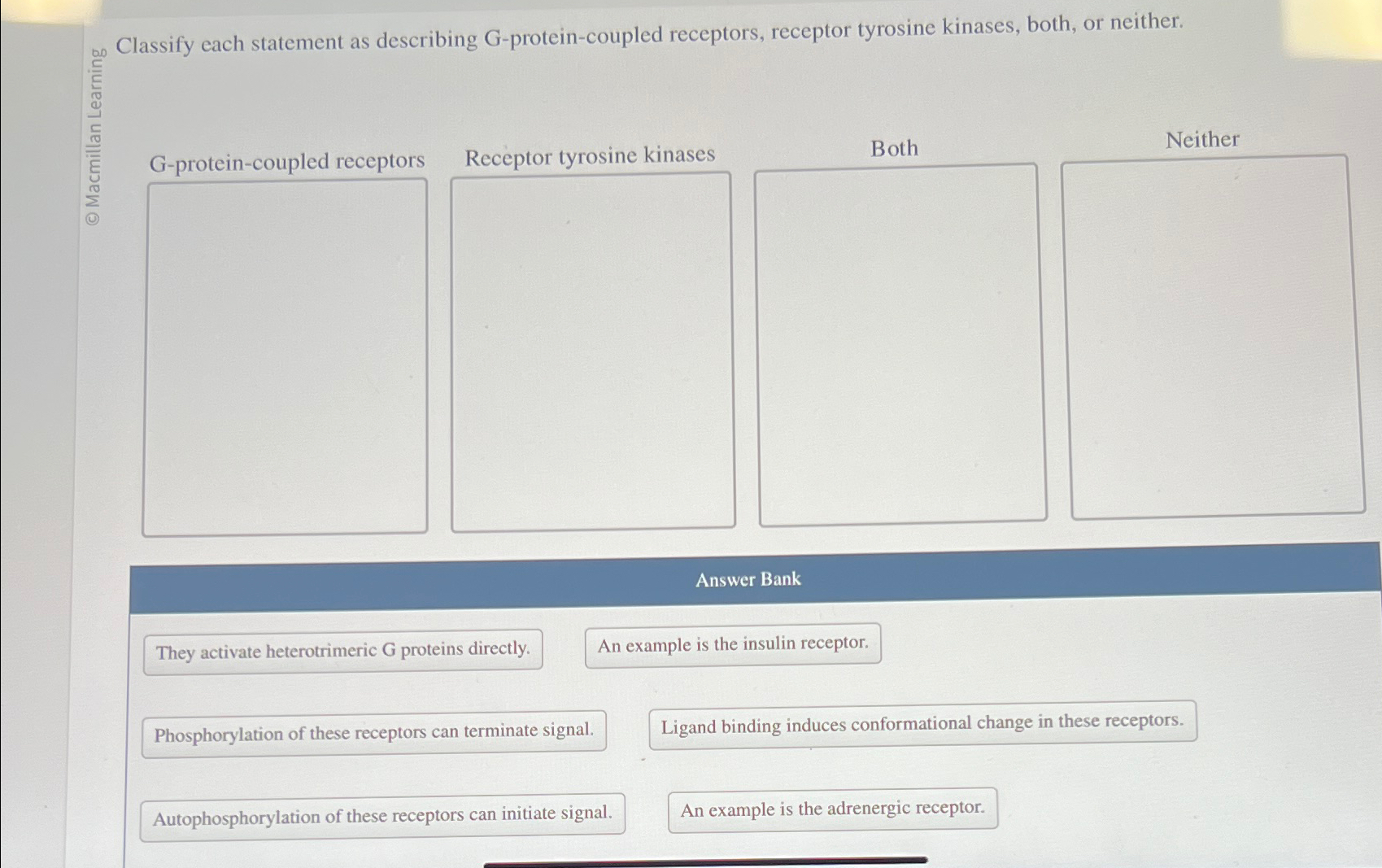Solved B Classify each statement as describing | Chegg.com
