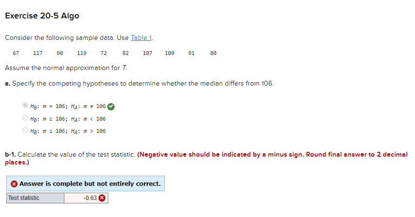 Solved Exercise 20-5 ﻿Algo Exercise 20-5 ﻿AlgoConsider the | Chegg.com