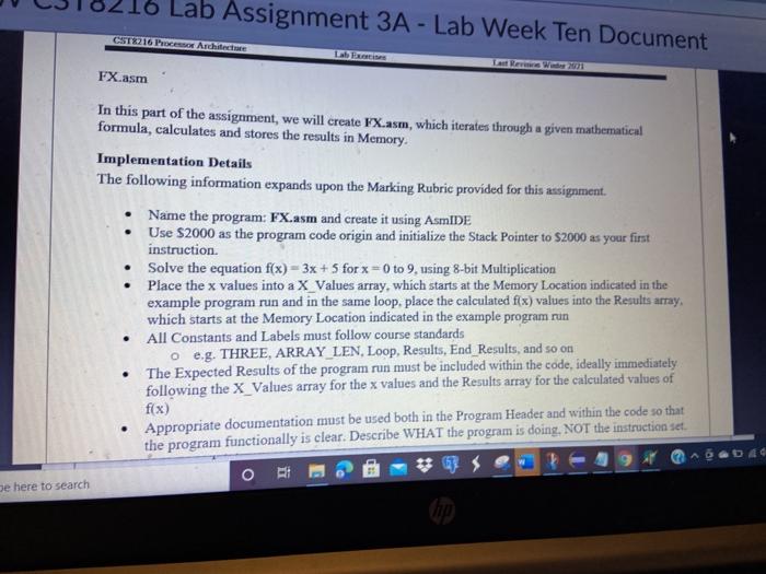 $13961/fullscreer/5242345 View 1W CST8216 Lab | Chegg.com