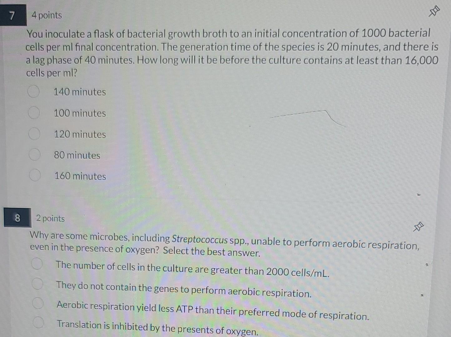 Solved You inoculate a flask of bacterial growth broth to an | Chegg.com