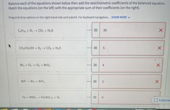 Solved Balance each of the equations shown below then add | Chegg.com