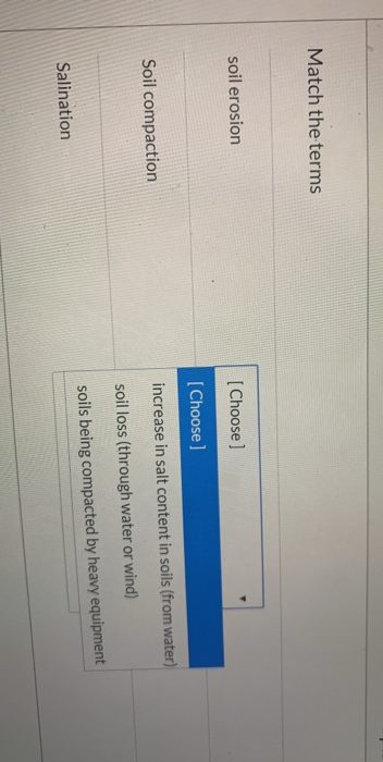 Solved Match the soil horizon designation with the layer | Chegg.com