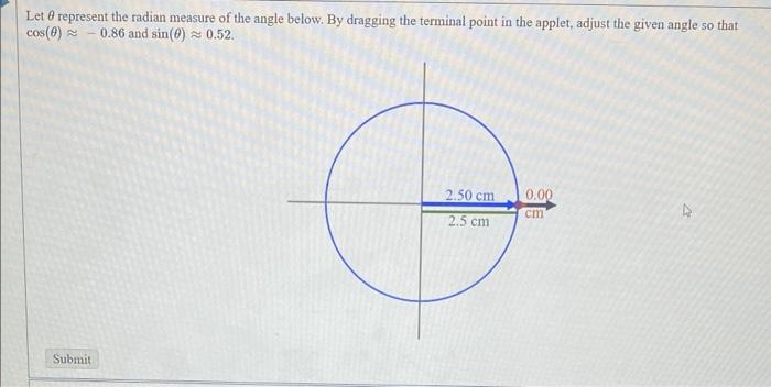Solved Let θ represent the radian measure of the angle | Chegg.com