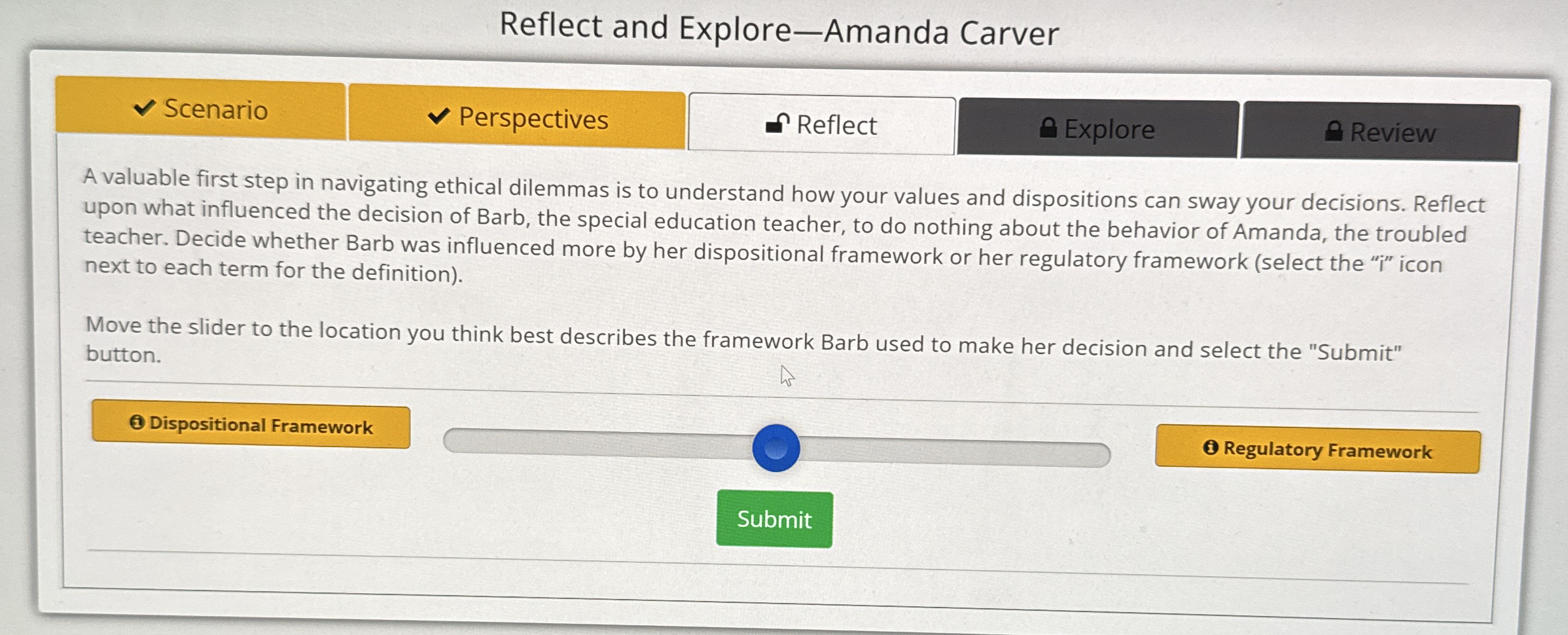 Solved Reflect and Explore-Amanda Carver | Chegg.com