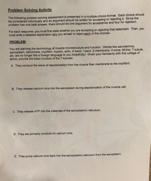 Solved Problem Solving Activity The following problem | Chegg.com