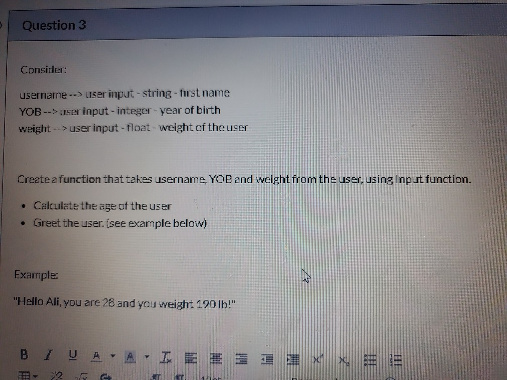 Solved Question 3 Consider Username User Input String 3650