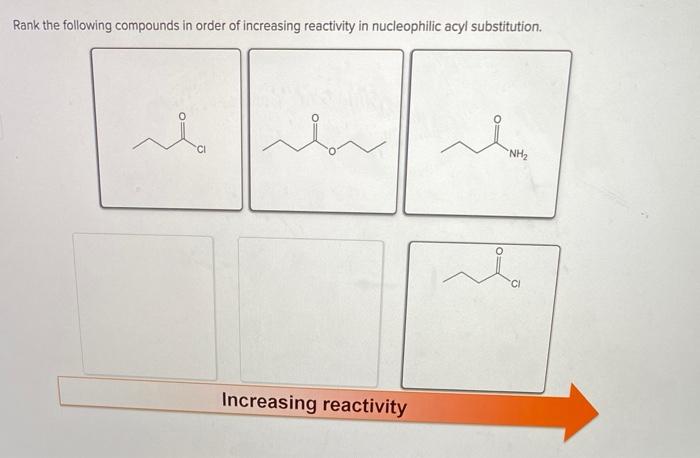 Solved Rank the following compounds in order of increasing | Chegg.com