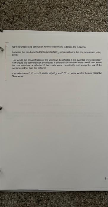 11. Type a purpose and conclusion for this | Chegg.com