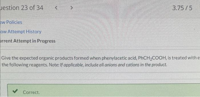 Solved View Policies Show Attempt Histony Current Attempt in | Chegg.com