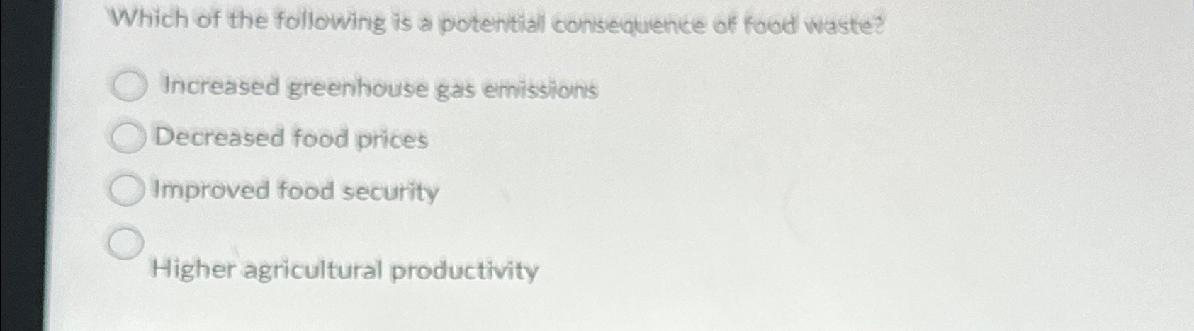 Solved Which of the following is a potential consequence of | Chegg.com