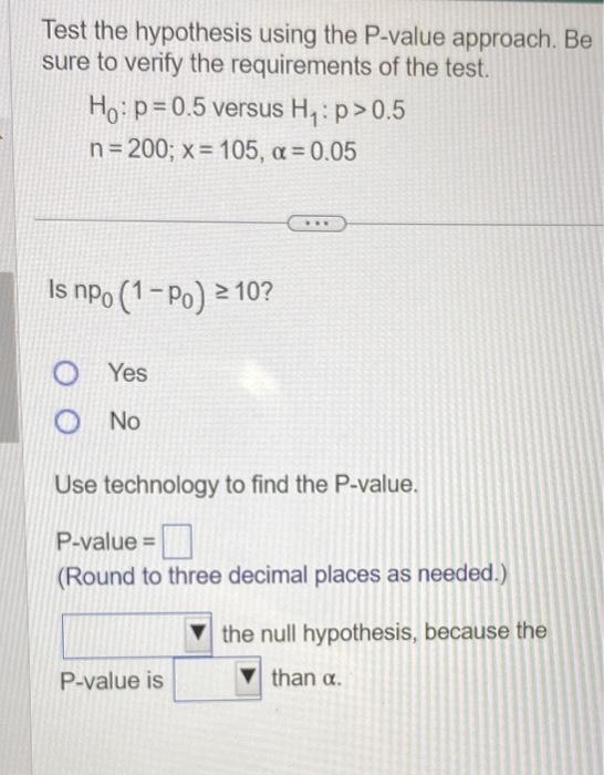 Solved Test the hypothesis using the P-value approach. Be | Chegg.com