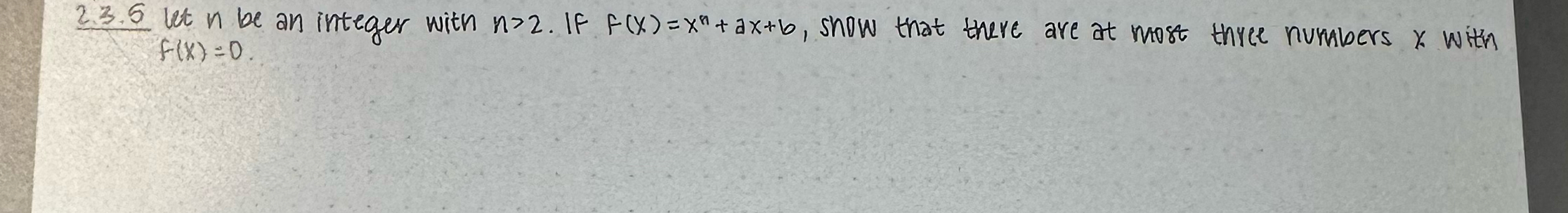 Solved 2.3.5 ﻿let n ﻿be an integer with n>2. ﻿If | Chegg.com