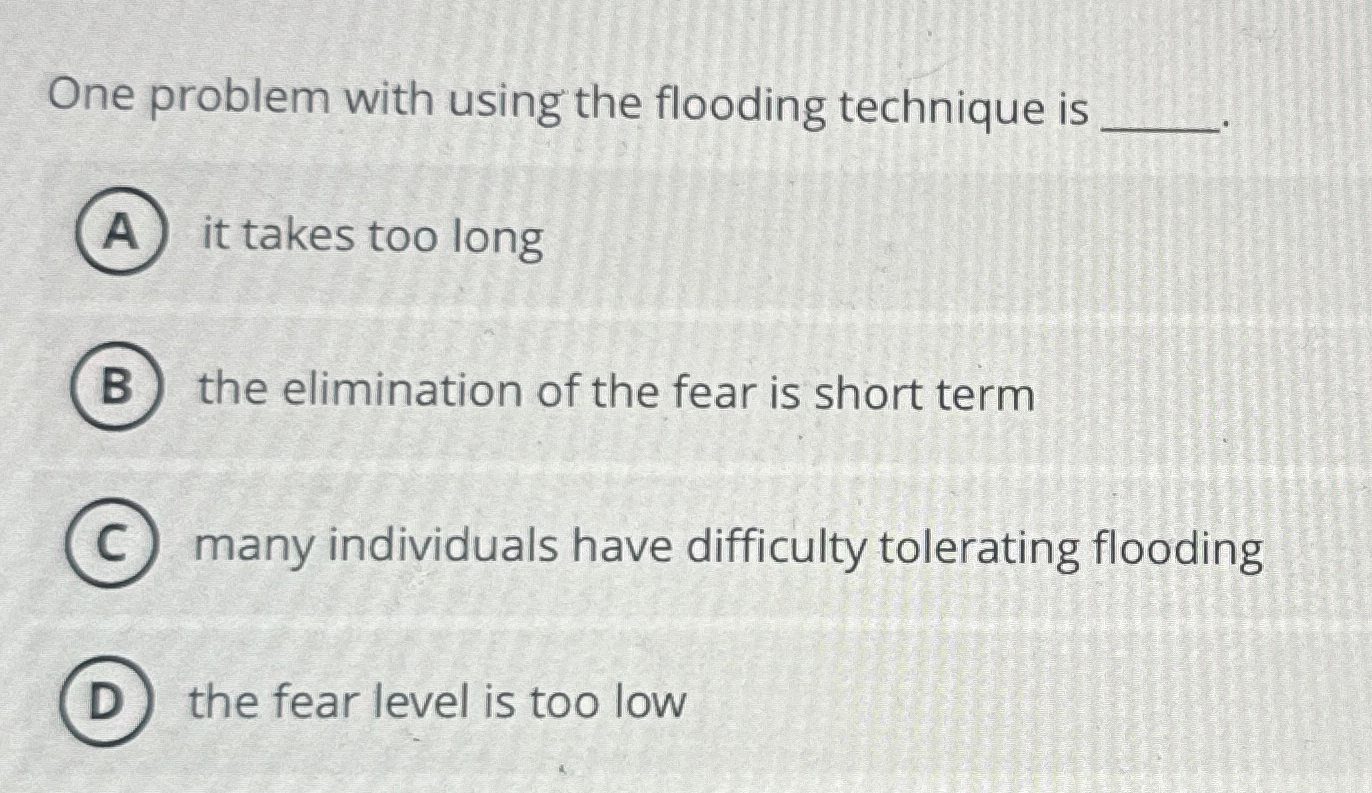 Solved One problem with using the flooding technique isit | Chegg.com