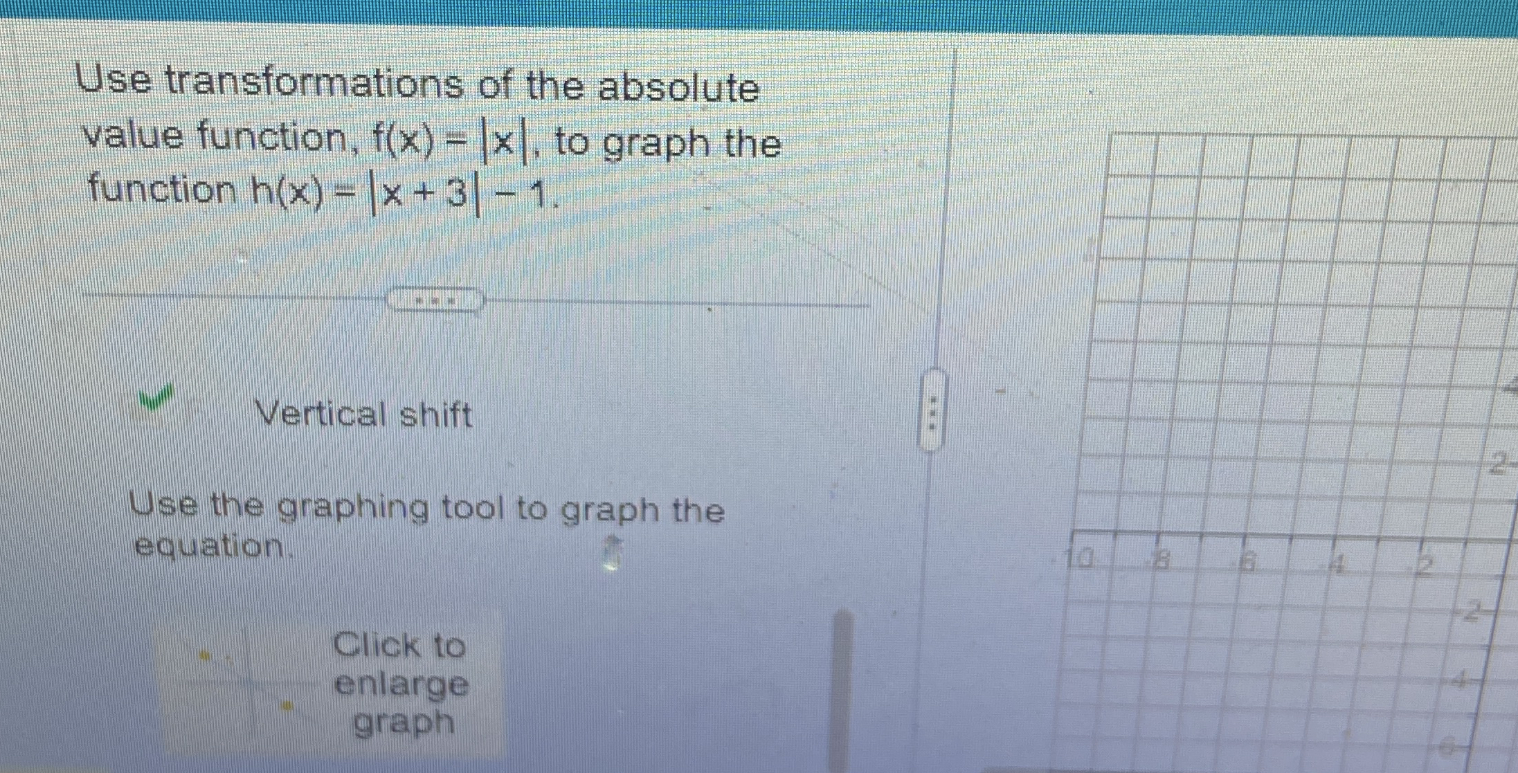 Solved Use transformations of the absolute value function, | Chegg.com Solved Use transformations of the absolute value function, | Chegg.com
