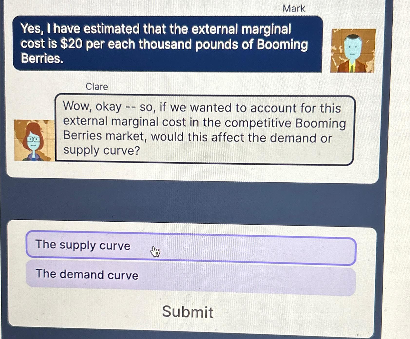 Solved MarkYes, I have estimated that the external marginal | Chegg.com