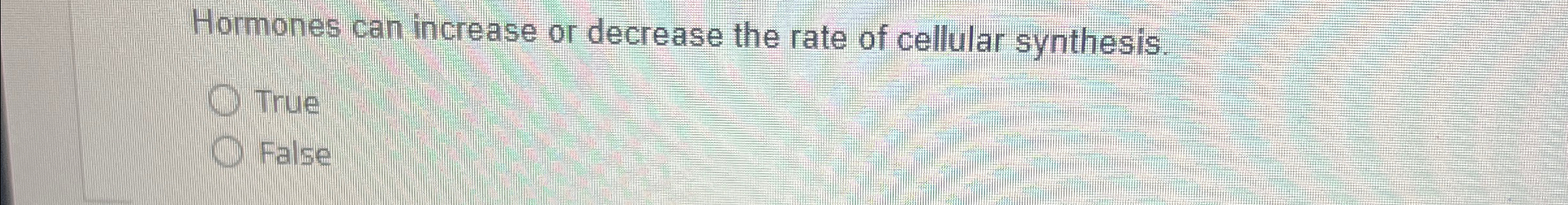 Solved Hormones can increase or decrease the rate of | Chegg.com