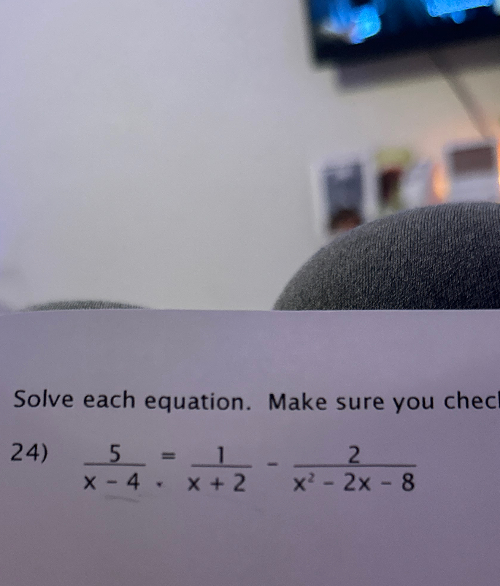 Solved Solve each equation. Make sure you | Chegg.com