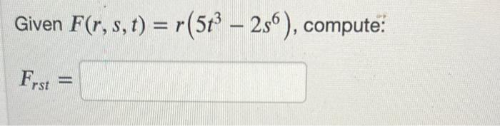 Solved Compute the partial derivative: f(x,y)=sin(x4−3y) | Chegg.com