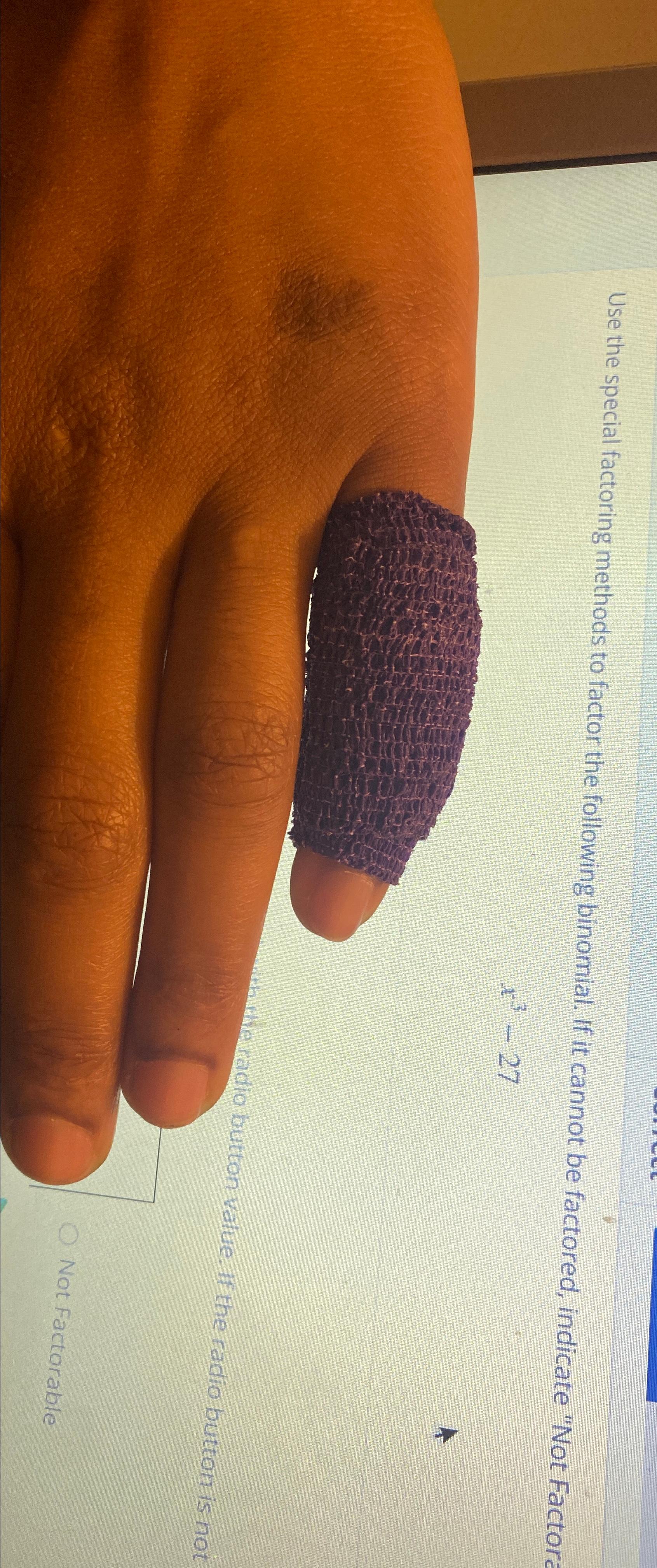 Solved Use the special factoring methods to factor the | Chegg.com