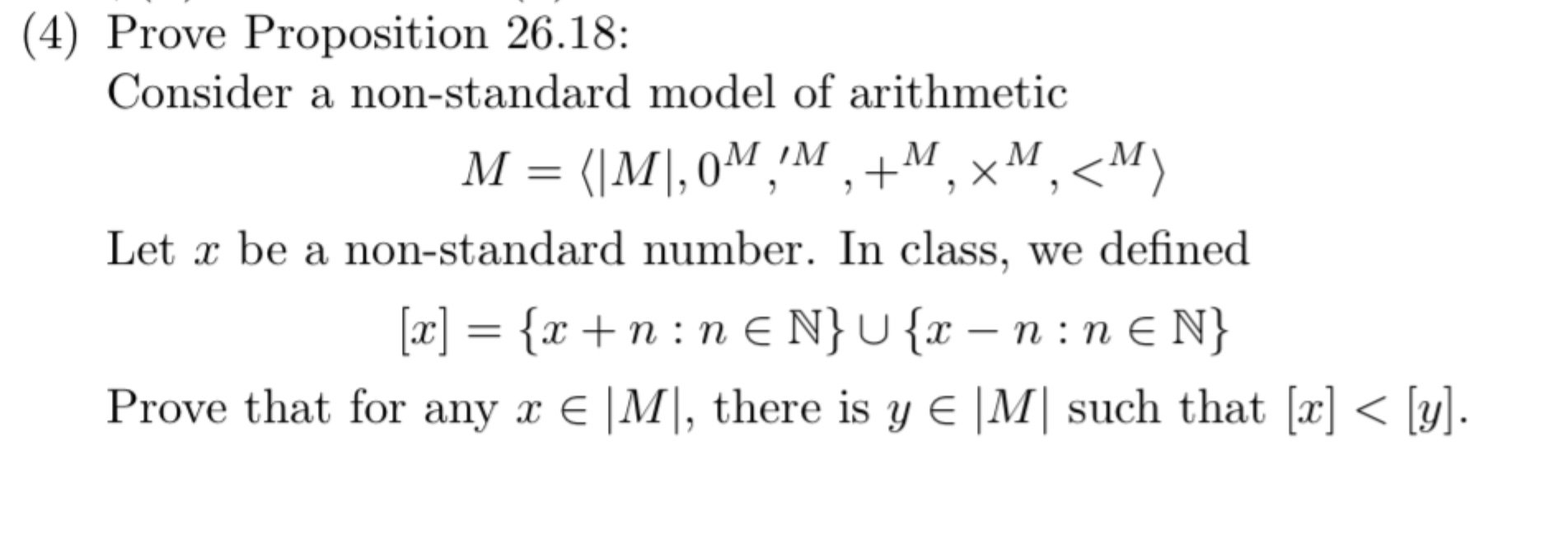 Solved (4) ﻿Prove Proposition 26.18:Consider a non-standard | Chegg.com