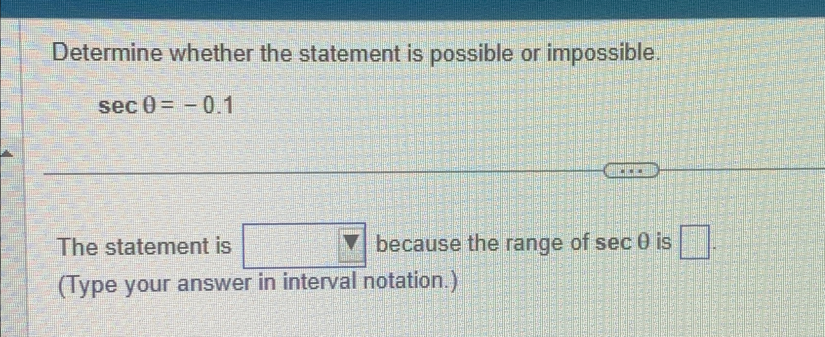 Solved Determine whether the statement is possible or | Chegg.com