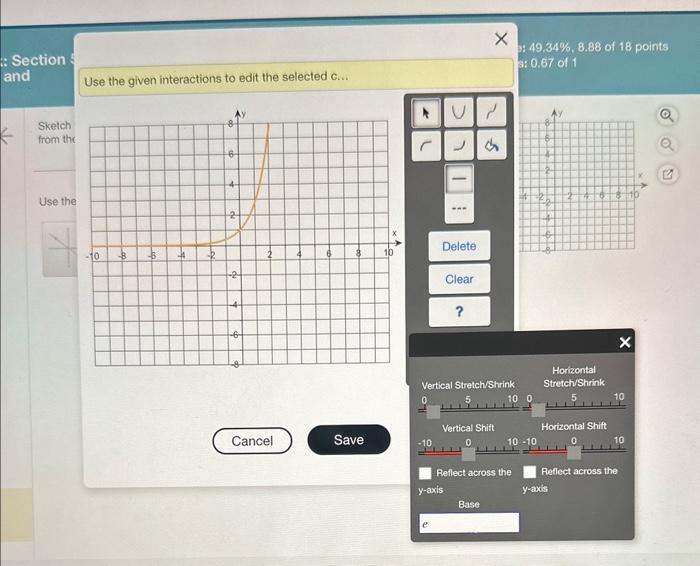 Solved how do I use this to graph if the equation is | Chegg.com