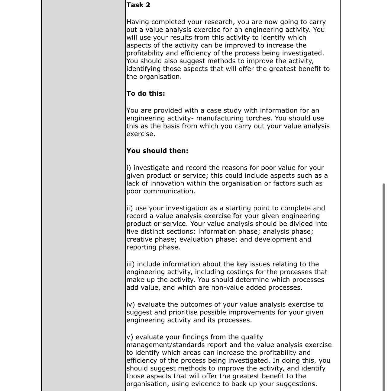Solved Task 2Having completed your research, you are now | Chegg.com