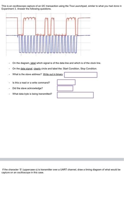 Solved This is an oscilloscope capture of an I2C Iransaction | Chegg.com