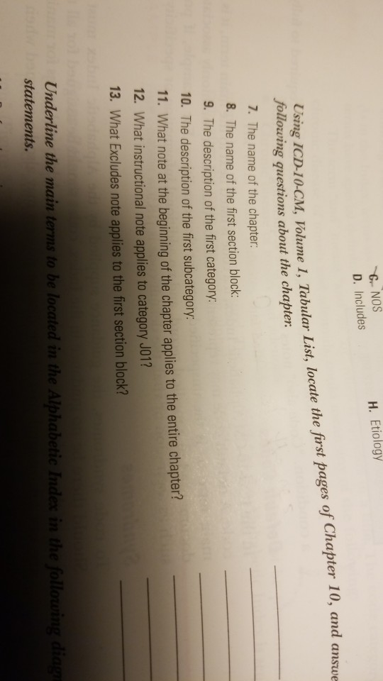 CHAPTER 3 ICD-10-CM Format and Conventions 69 Using | Chegg.com