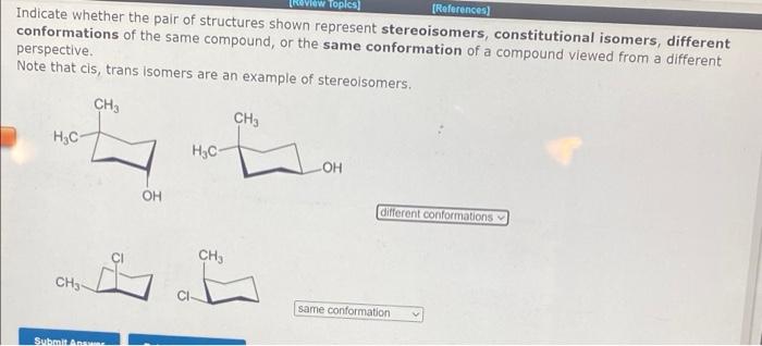 Solved [Review Topics [References Indicate whether the pair | Chegg.com