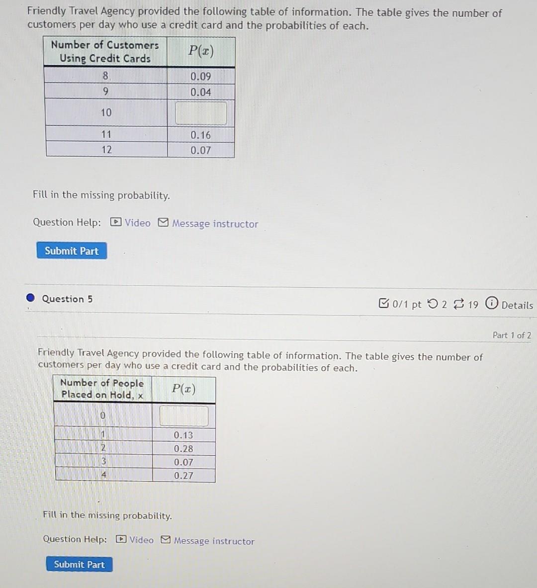 Solved Friendly Travel Agency provided the following table | Chegg.com