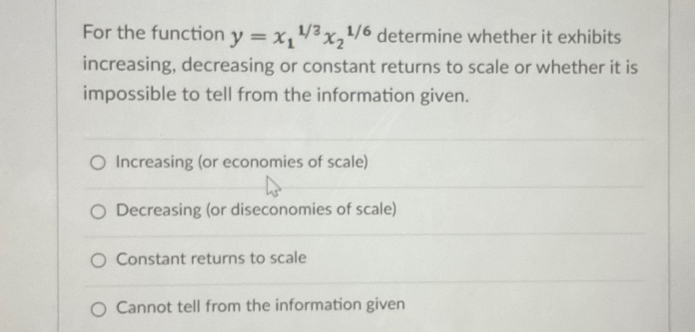 Solved For the function y=x113x216 ﻿determine whether it | Chegg.com