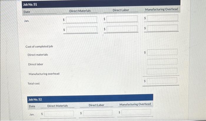 Solved Lott Company uses a job order cost system and applies | Chegg.com
