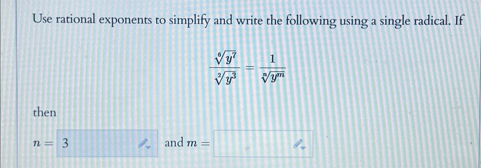 Solved Use rational exponents to simplify and write the | Chegg.com