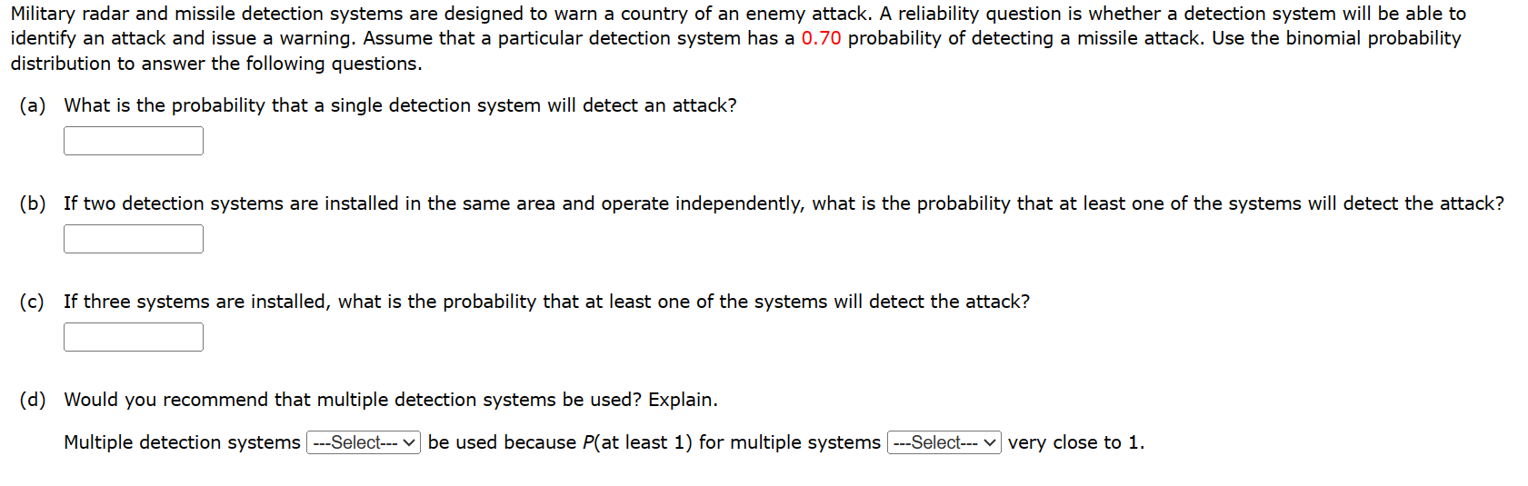 Solved Military radar and missile detection systems are | Chegg.com