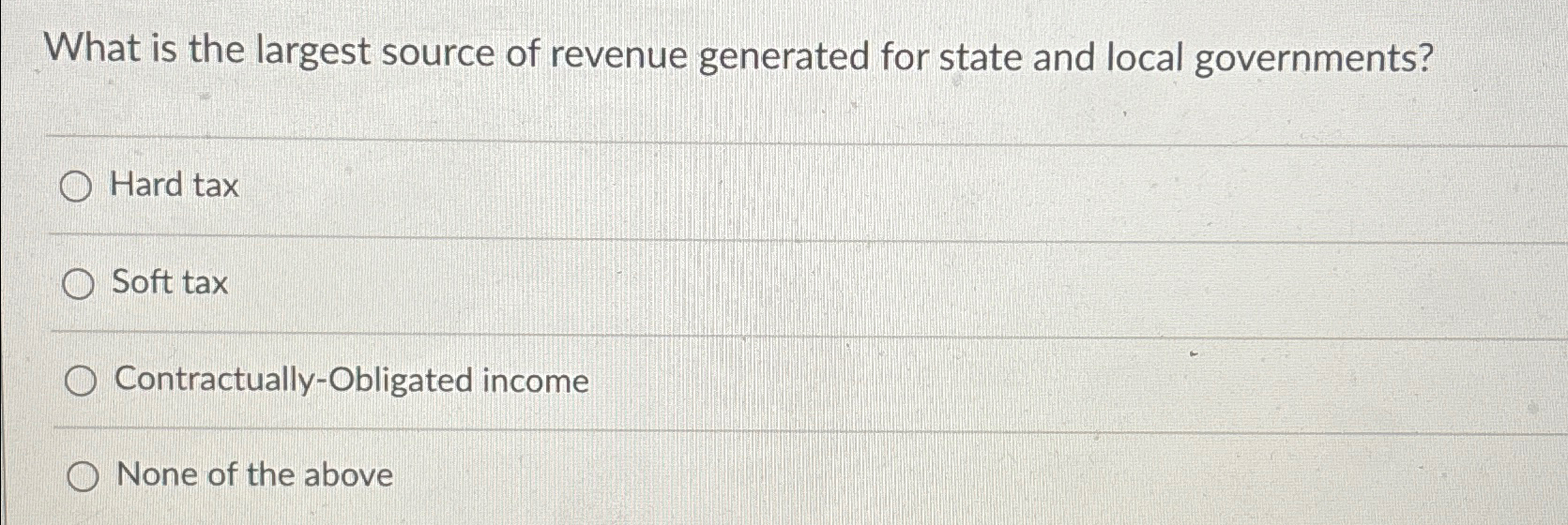 Solved What is the largest source of revenue generated for | Chegg.com