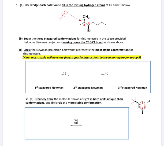 Solved 1. (a) Use wedge-dash notation to fill in the missing | Chegg.com