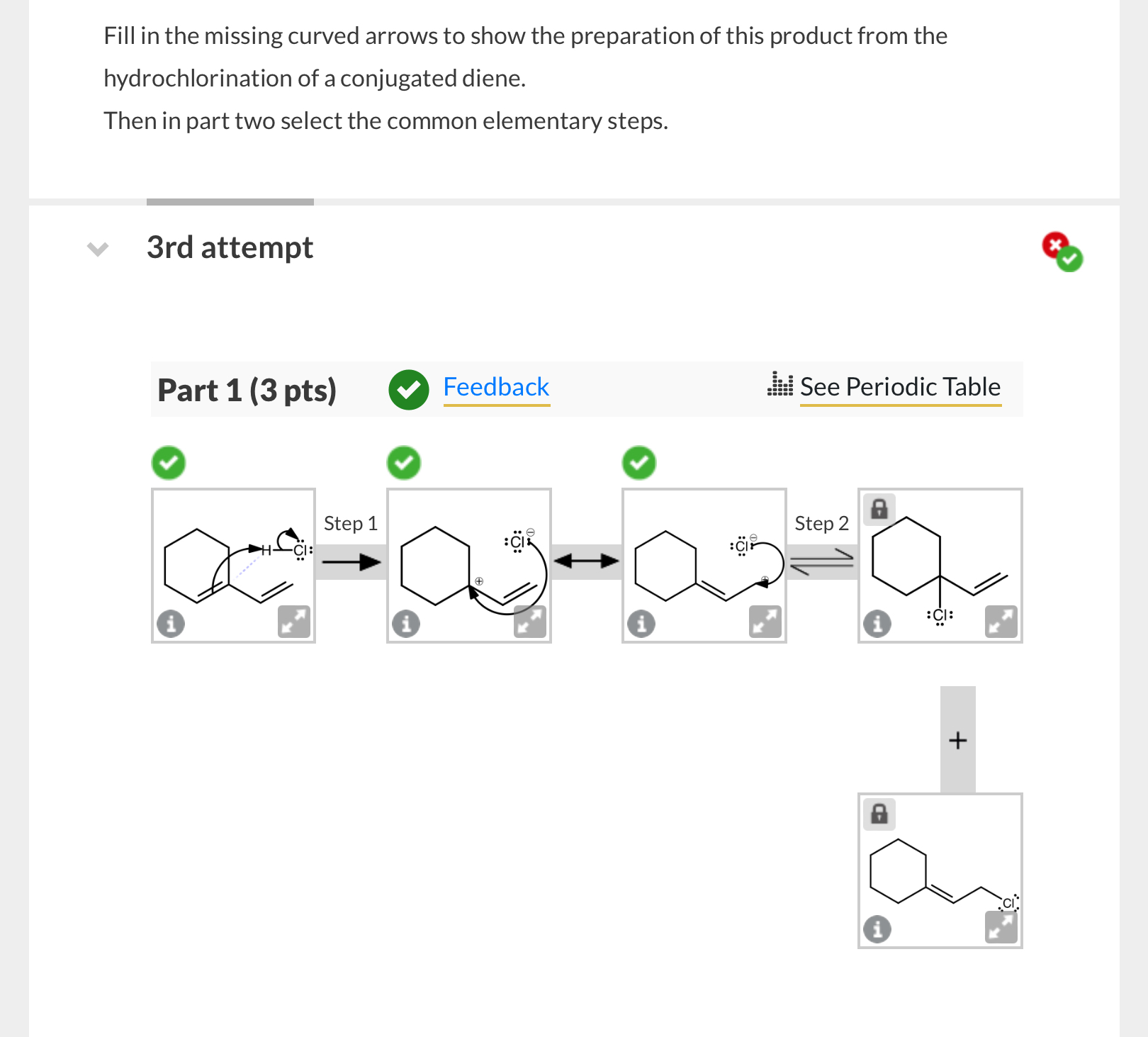 Solved This is a two step mechanism where the intermediate | Chegg.com