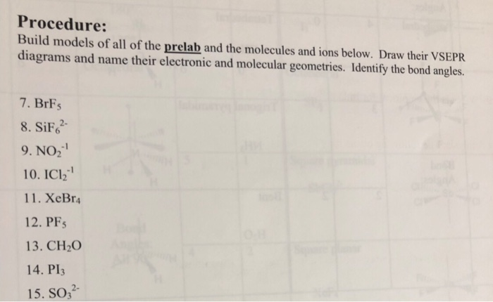 Solved Procedure: Build models of all of the prelab and the | Chegg.com