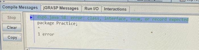 Solved Tackage Practice; oublic class Person \{ private | Chegg.com