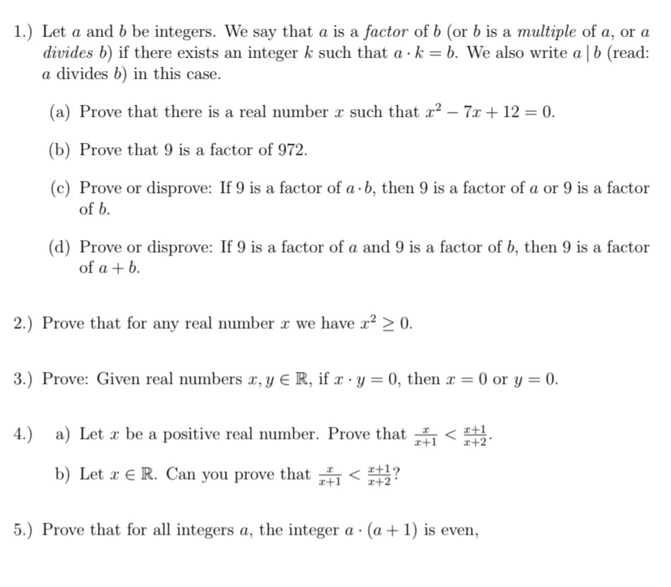 Solved 1.) ﻿Let a and b ﻿be integers. We say that a ﻿is a | Chegg.com